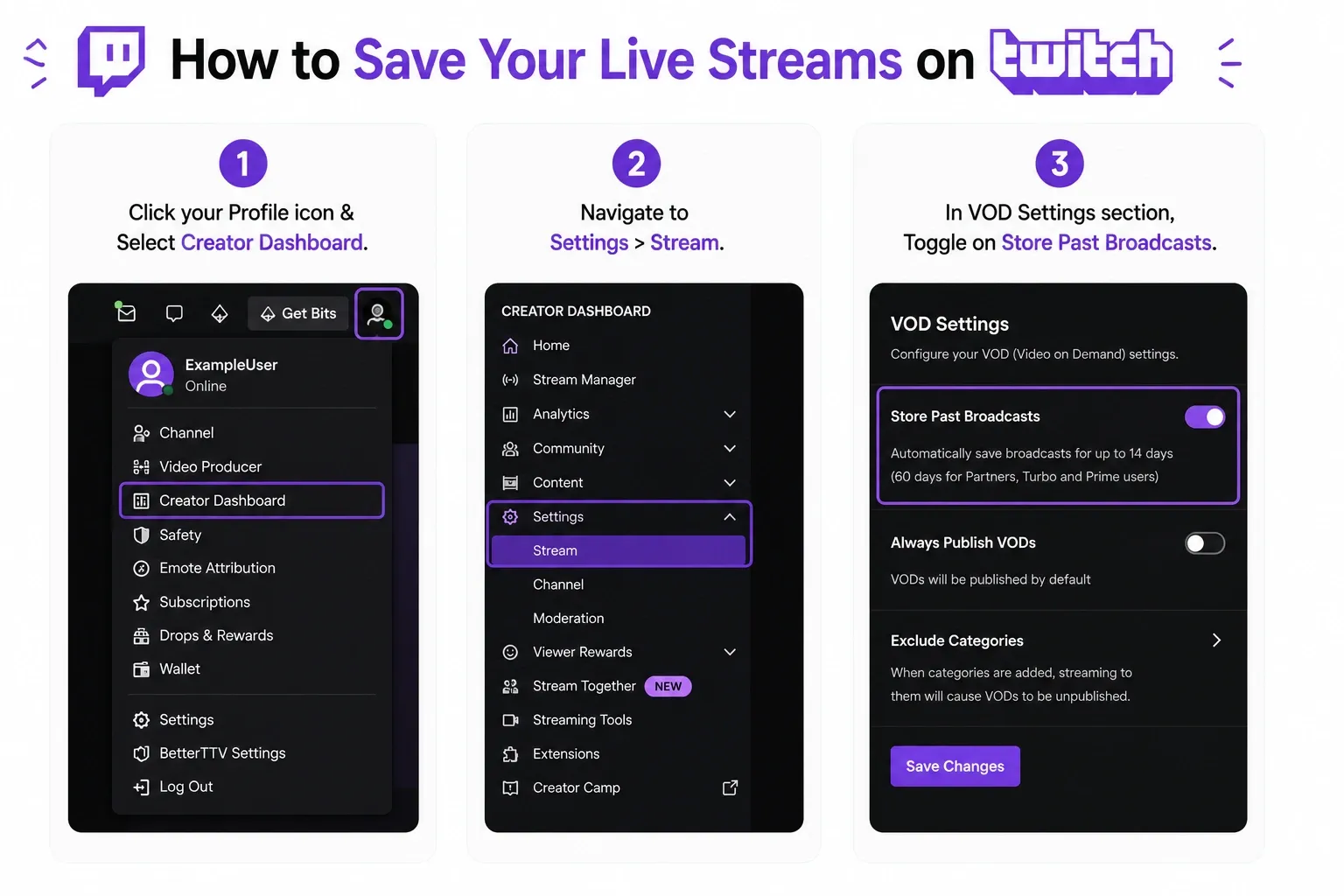 How to Automatically Save Live Streams on Twitch (2026)